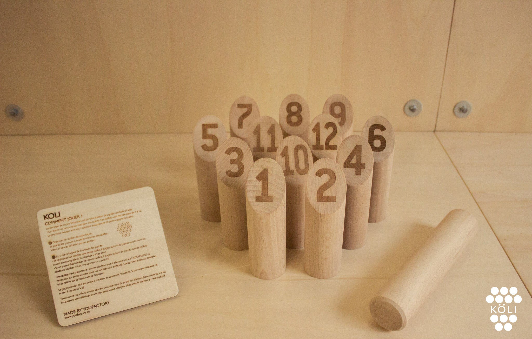 Jeu en bois Number Kubb- Goki - MDC